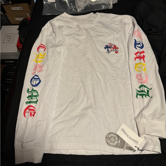 Chrome Hearts | Shirts | Chrome Heart Multicolor Long Sleeve | Poshmark